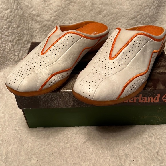 Timberland | Shoes | Timberland Gillian Clog Whiteorange | Poshmark